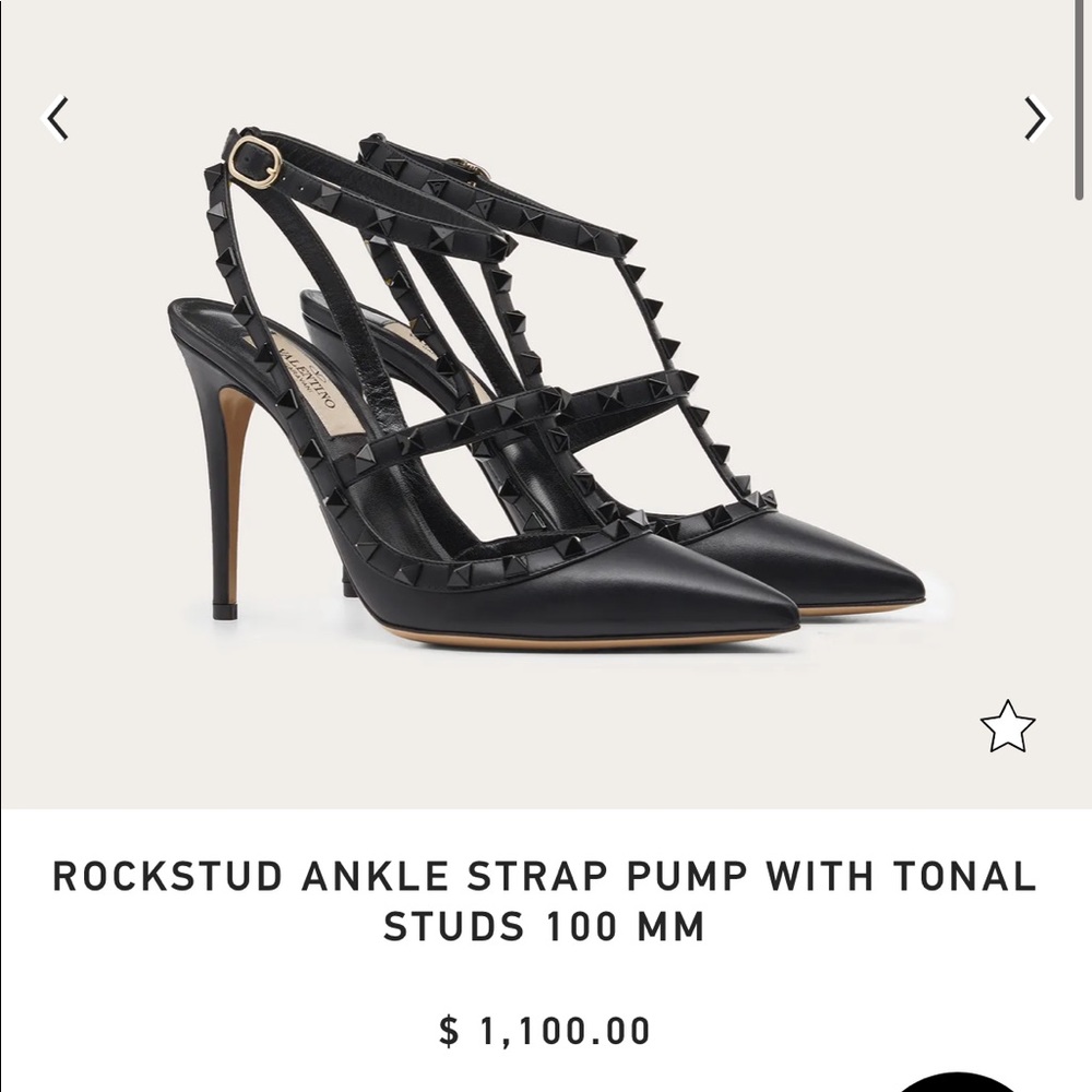 Valentino Black Studded Heels - Gem